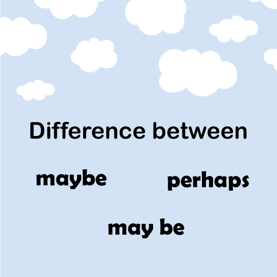 تفاوت perhaps ، maybe و may be - سالاد زبان