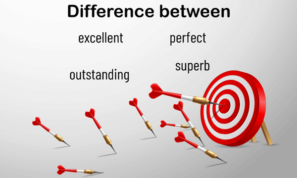 تفاوت excellent ، outstanding ، perfect و superb